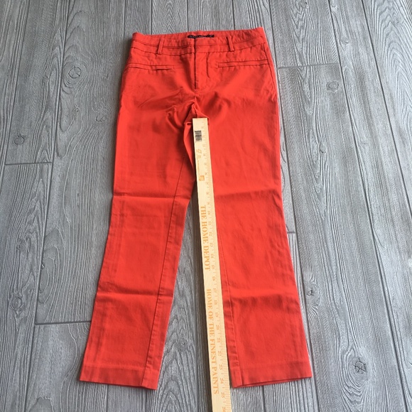 Zara | Pants & Jumpsuits | Zara Womens Rust Red Slim Fit Jeans Pant ...
